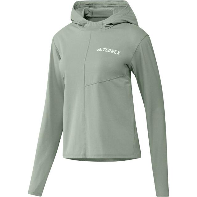 (取寄) アディダステレックス レディース マルチ サン フーディ - ウィメンズ Adidas TERREX women Multi Sun Hoody - Women's Linen Green