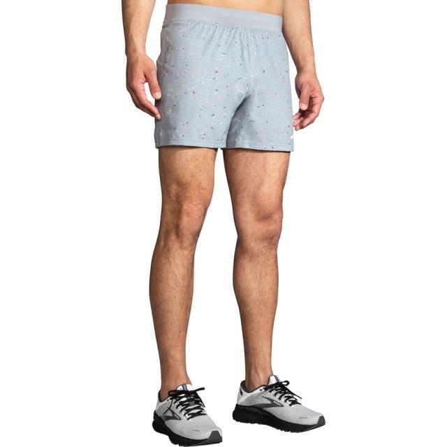 (取寄) ブルックス メンズ シェルパ 5インチ ショート - メンズ Brooks men Sherpa 5in Short - Men's Pikes Peak Speckle Print