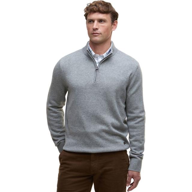 (取寄) バブアー メンズ ケルソン 1/2-ジップ ニット ジャンパー - メンズ Barbour men Kelson 1/2-Zip Knitted Jumper - Men's Grey Marl