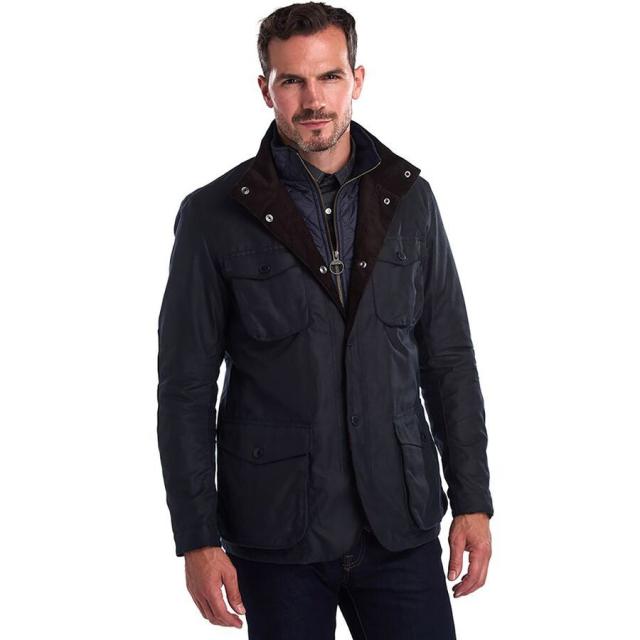 (取寄) バブアー メンズ オグストン ワックス ジャケット - メンズ Barbour men Ogston Wax Jacket - Men's Navy