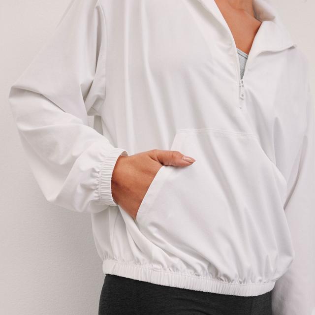 (取寄) ビヨンドヨガ レディース イン ストライド 1/2-ジップ プルオーバー - ウィメンズ Beyond Yoga women In Stride 1/2-Zip Pullover - Women's True White