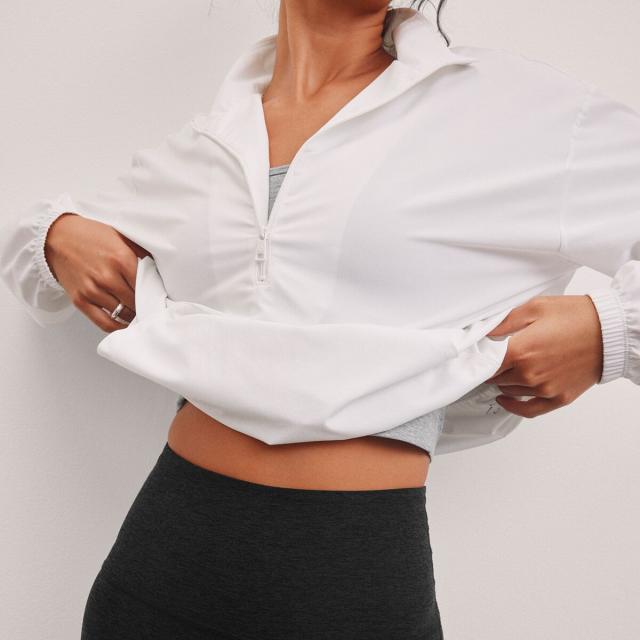 (取寄) ビヨンドヨガ レディース イン ストライド 1/2-ジップ プルオーバー - ウィメンズ Beyond Yoga women In Stride 1/2-Zip Pullover - Women's True White