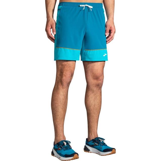 (取寄) ブルックス メンズ ハイ ポイント 7インチ 2イン1 ショート - メンズ Brooks men High Point 7in 2-in-1 Short - Men's Hyper Blue/Mist/Pacific