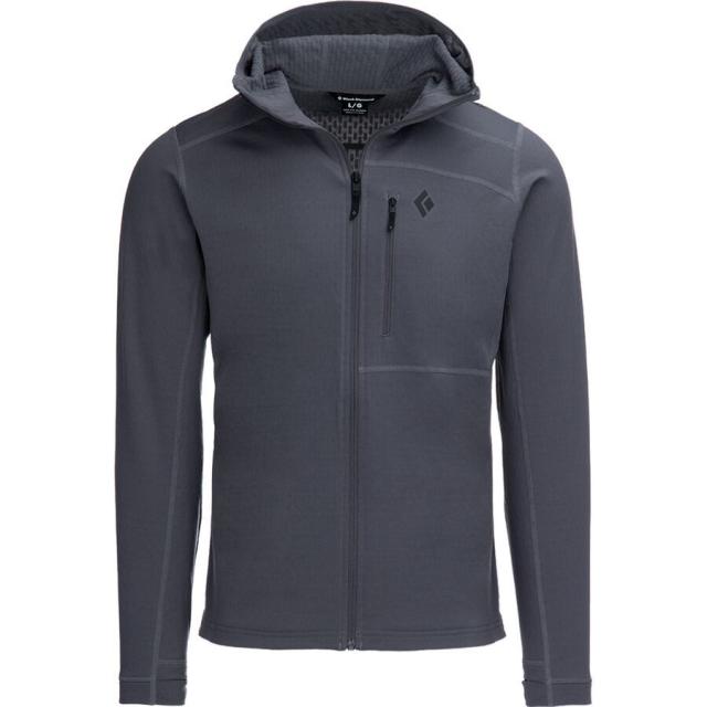 (取寄) ブラックダイヤモンド メンズ コウフィシェント フリース フーデット ジャケット - メンズ  men CoEfficient Fleece Hooded Jacket - Men's Granite