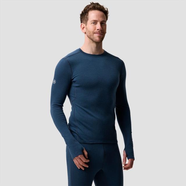(取寄) バックカントリー メンズ RWS メリノ ベースレイヤー— クルー トップ - メンズ Backcountry men Cedars RWS Merino Mid-Wt Baselayer Crew Top - Men's Midnight Blue