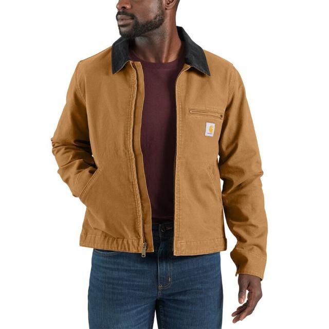 (取寄) カーハート メンズ ラギッド フレックス リラックスド-フィット フィット ダック デトロイト ジャケット - メンズ Carhartt men Rugged Flex Relaxed Fit Duck Detroit Jacket - Men's Carhartt Brown