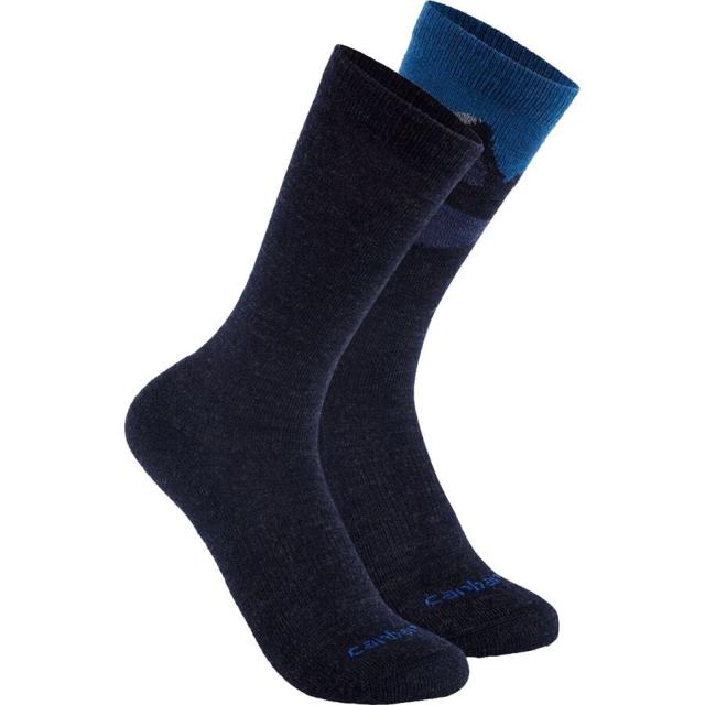 (取寄) メンズ シンセティック-ウール ブレンド マウンテン クルー ソックス - 2-パック - メンズ Carhartt Gloves men Synthetic-Wool Blend Mountain Crew Sock - 2-Pack - Men's Assorted 1