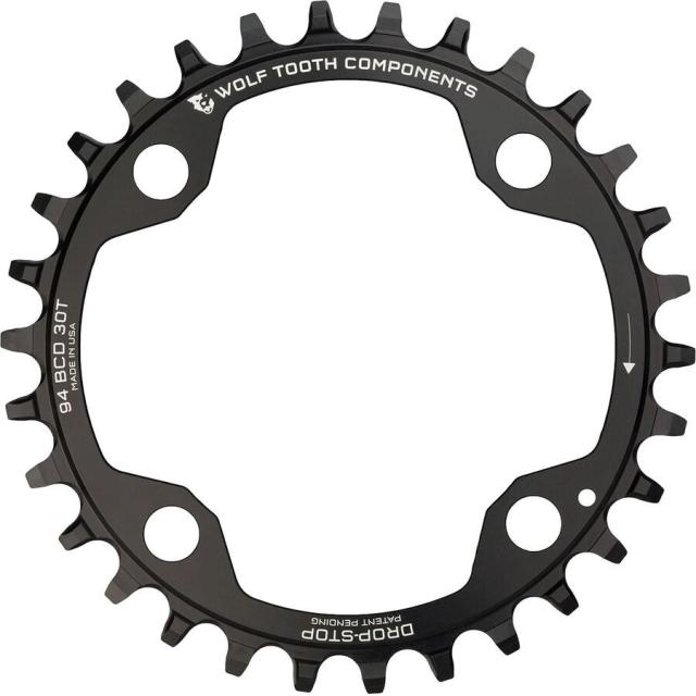 (取寄) ウルフトゥースコンポーネンツ 94 BCD 4-ボルト スラム チェーンリング Wolf Tooth Components 94 BCD 4-Bolt SRAM Chainring Black