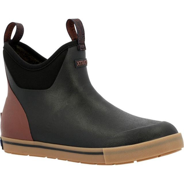 (取寄) エクストラタフ メンズ キャンプ 6インチ アンクル デック ブーツ - メンズ Xtratuf men Camp 6in Ankle Deck Boot - Men's Black