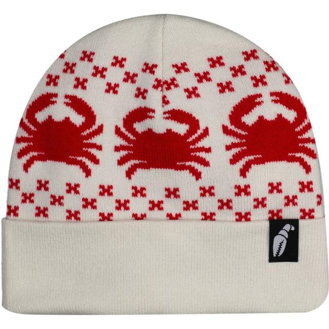 (取寄) クラブグラブ ビーニー Crab Grab Nordicrab Beanie Off White and Red