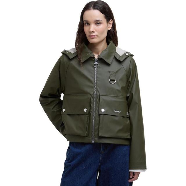 (取寄) バブアー レディース ジュン シャワープルーフ ジャケット - ウィメンズ Barbour women June Showerproof Jacket - Women's Deep Olive