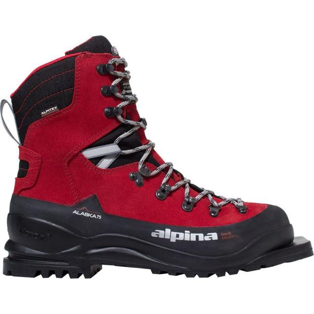 (取寄) アルピナ アラスカ 75mm バックカントリー ブーツ - Alpina Alaska 75mm Backcountry Boot - 2026 Black/Red