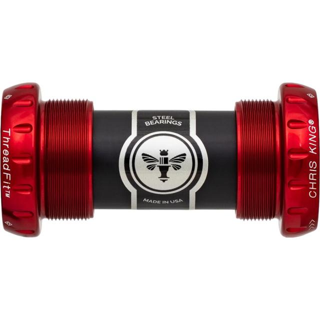 (取寄) クリスキング スレッドフィット 24mm ボトム ブラケット Chris King ThreadFit 24mm Bottom Bracket Red