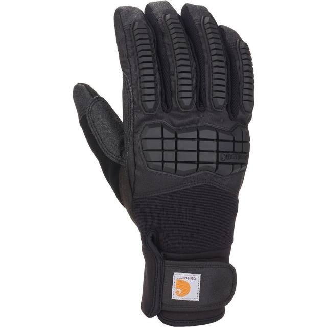 (取寄) メンズ Wp インサレーテッド ナックル ガード セキュア カフ グローブ - メンズ Carhartt Gloves men WP Insulated Knuckle Guard Secure Cuff Glove - Men's Black