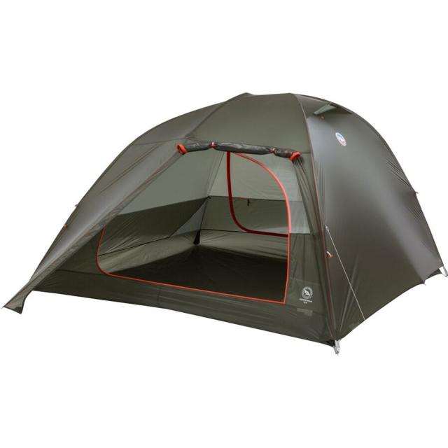 (取寄) ビッグアグネス コッパー シュプール UL4 テント: 4-パーソン 3-シーズン Big Agnes Copper Spur UL4 Tent: 4-Person 3-Season Lichen Green