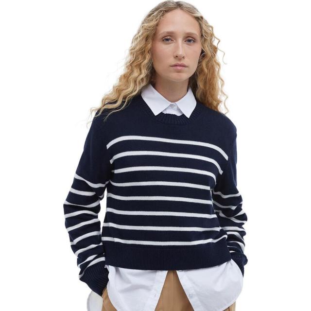 (取寄) バブアー レディース エメリー ニット ジャンパー - ウィメンズ Barbour women Emery Knitted Jumper - Women's Navy/Cloud