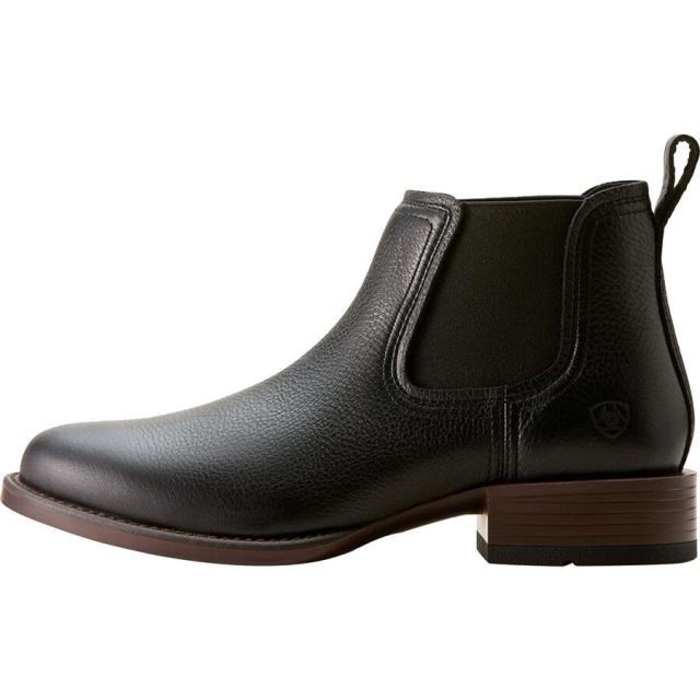 (取寄) アリアット メンズ ブッカー ウルトラ ラウンド トゥ ウェスタン ブーツ - メンズ Ariat men Booker Ultra Round Toe Western Boot - Men's Black Deertan