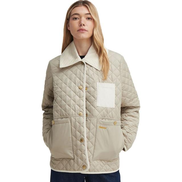 (取寄) バブアー レディース フラー キルト ジャケット - ウィメンズ Barbour women Fleur Quilt Jacket - Women's Light Sand/Blanc