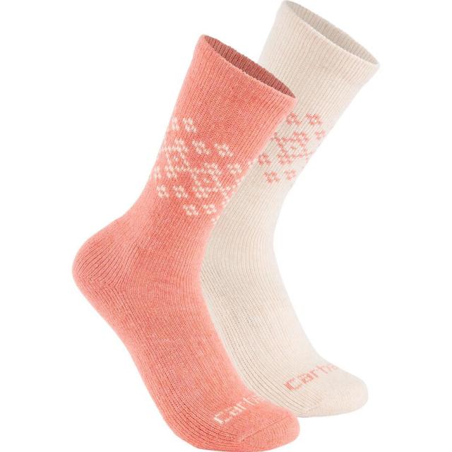 (取寄) レディース シンセティック-ウール ブレンド フェアアイル クルー ソックス - 2-パック - ウィメンズ Carhartt Gloves women Synthetic-Wool Blend Fairisle Crew Sock - 2-Pack - Women's Assorted 3