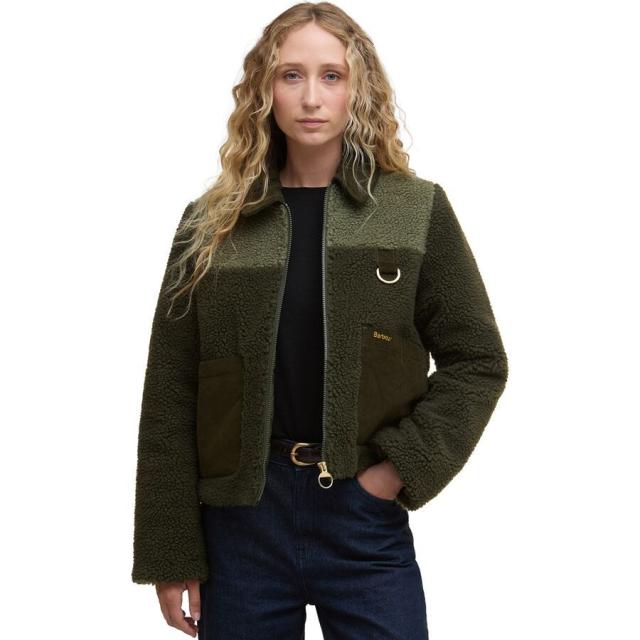 (取寄) バブアー レディース マレーナ フリース ジャケット - ウィメンズ Barbour women Malena Fleece Jacket - Women's Olive/Light Moss