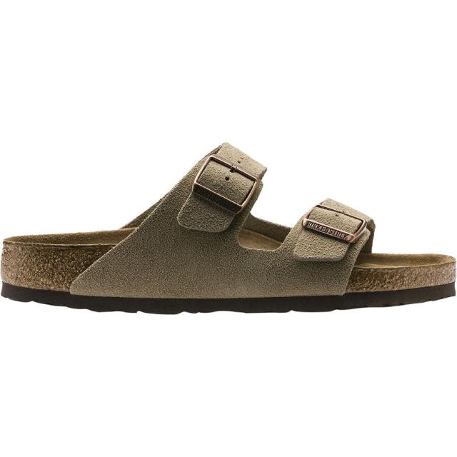 (取寄) ビルケンシュトック レディース アリゾナ ソフト フットベッド スエード ナロー サンダル - ウィメンズ Birkenstock women Arizona Soft Footbed Suede Narrow Sandal - Women's Taupe Suede