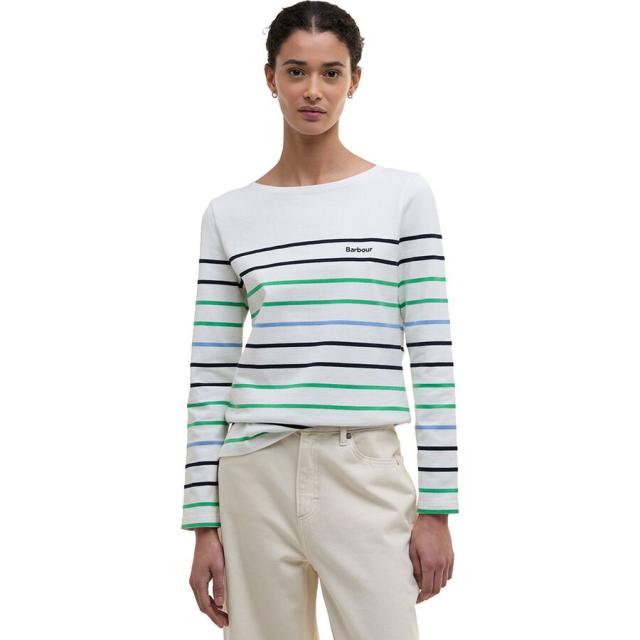 (取寄) バブアー レディース ホーキンス トップ - ウィメンズ Barbour women Hawkins Top - Women's Cloud Stripe