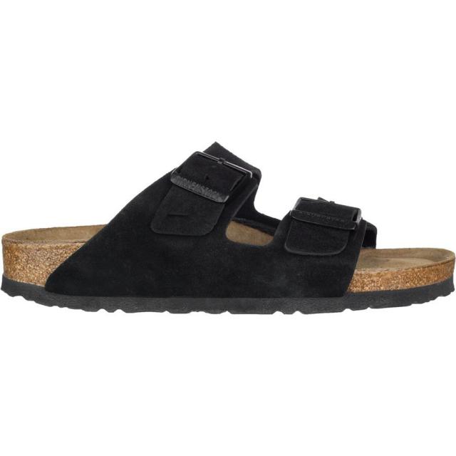 (取寄) ビルケンシュトック レディース アリゾナ ソフト フットベッド スエード ナロー サンダル - ウィメンズ Birkenstock women Arizona Soft Footbed Suede Narrow Sandal - Women's Black Suede