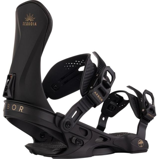 (取寄) アーバー レディース セコイア スノーボード バインディング - - ウィメンズ Arbor women Sequoia board Binding - 2026 - Women's Black/Gold