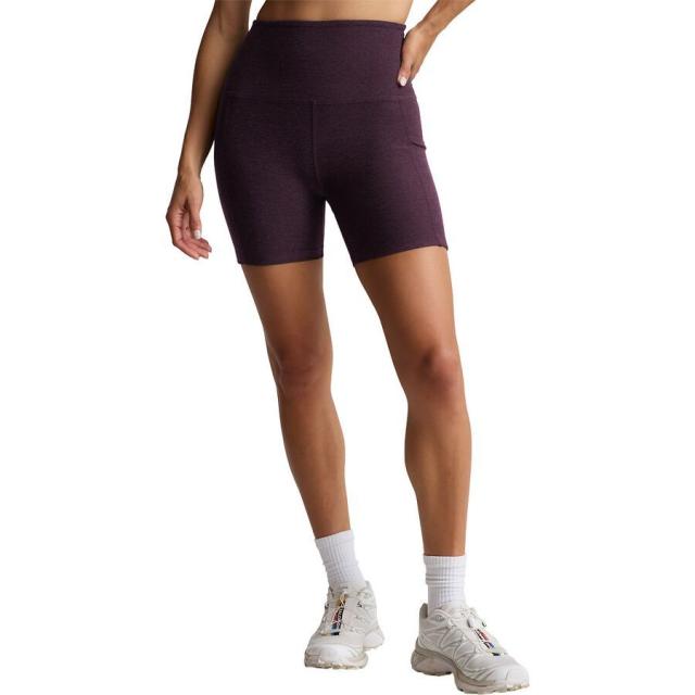 (取寄) ビヨンドヨガ レディース スペースダイ キープ ペース ポケット ショート - ウィメンズ Beyond Yoga women Spacedye Keep Pace Pocket Short - Women's Eggplant Purple Heather