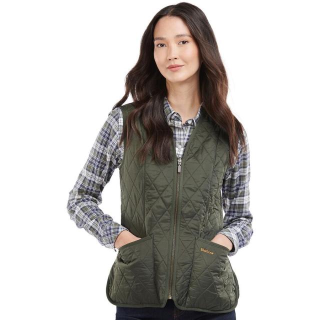 (取寄) バブアー レディース フリース ベティ ライナー ベスト - ウィメンズ Barbour women Fleece Betty Liner Vest - Women's Dark Olive