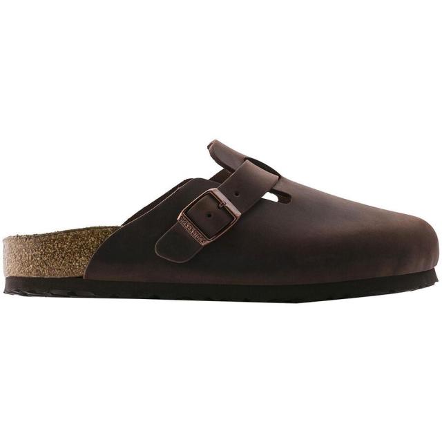 (取寄) ビルケンシュトック レディース ボストン ソフト フットベッド レザー クロッグ - ウィメンズ Birkenstock women Boston Soft Footbed Leather Clog - Women's Habana Oiled Leather