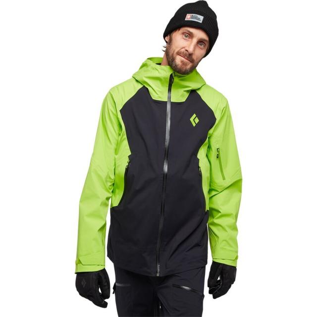 (取寄) ブラックダイヤモンド メンズ リーコン Lt ストレッチ シェル - メンズ  men Recon LT Stretch Shell - Men's Black/Lime Green