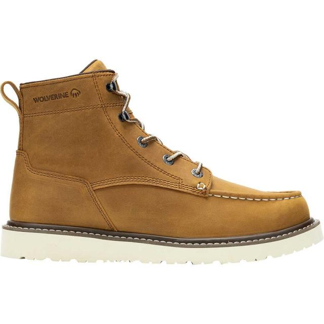 (取寄) ウルヴァリン メンズ トレード ウェッジ アンライン 6インチ モック-トゥ ブーツ - メンズ Wolverine men Trade Wedge Unlined 6in Moc-Toe Boot - Men's Tan