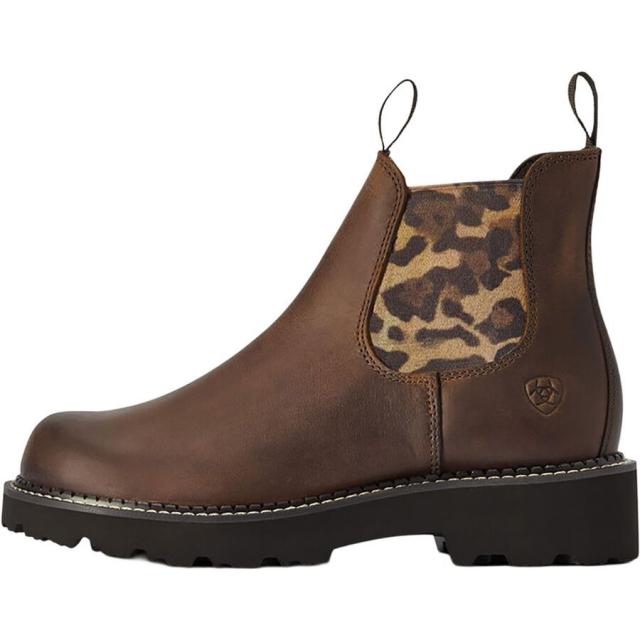 (取寄) アリアット レディース ファットベビー チェルシー コージー ウェスタン ブーツ - ウィメンズ Ariat women Fatbaby Chelsea Cozy Western Boot - Women's Distressed Brown