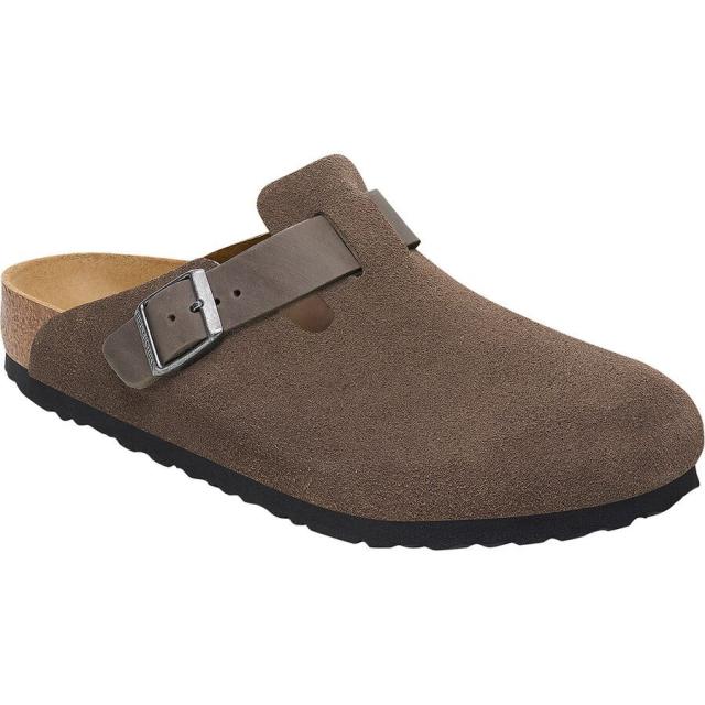 (取寄) ビルケンシュトック メンズ ボストン スエード オイルド レザー クロッグ - メンズ Birkenstock men Boston Suede Oiled Leather Clog - Men's Concrete Gray/Iron Suede/Oiled Leather