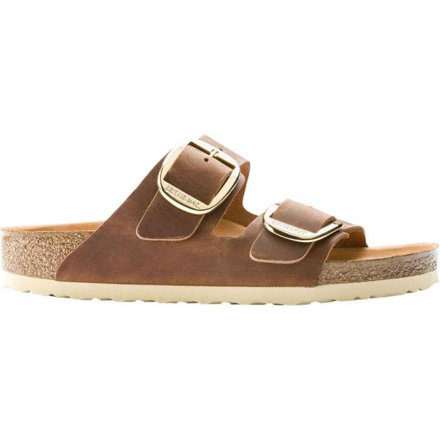 (取寄) ビルケンシュトック レディース アリゾナ ビッグ バックル レザー サンダル - ウィメンズ Birkenstock women Arizona Big Buckle Leather Sandal - Women's Cognac Leather