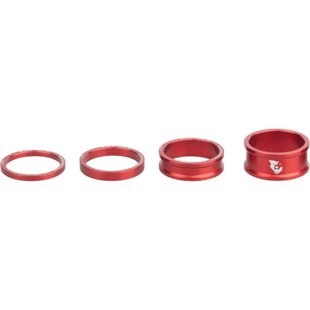 (取寄) ウルフトゥースコンポーネンツ ヘッドセット スペーサー キット Wolf Tooth Components Headset Spacer Kit Red
