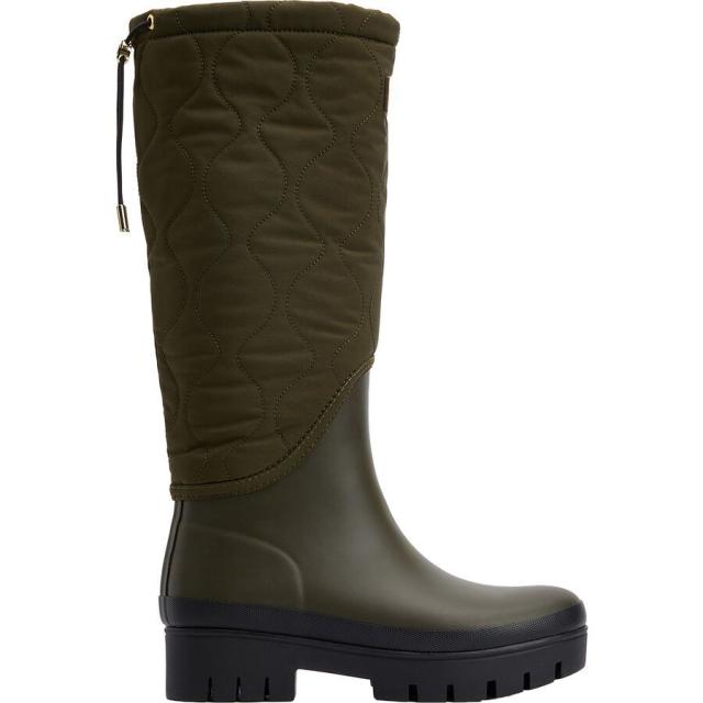 (取寄) バブアー レディース マーニー キルテッド トール ウェリー - ウィメンズ Barbour women Marnie Quilted Tall Welly - Women's Olive/Black