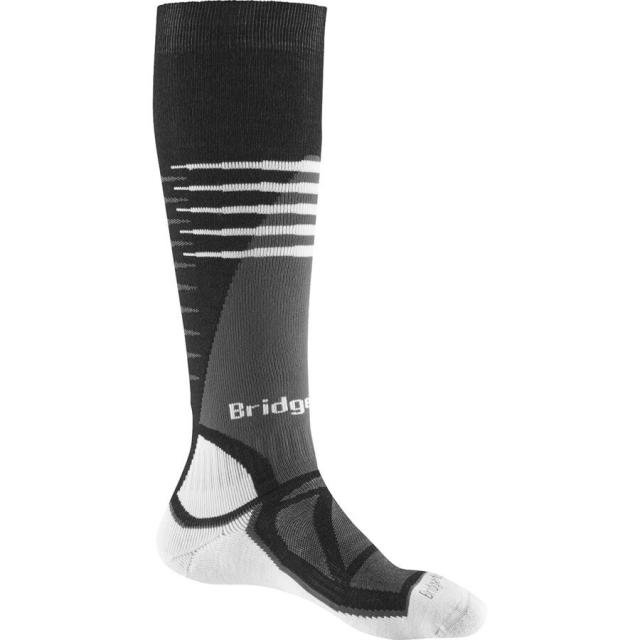 (取寄) ブリッジデール メンズ スキー ミッドウエイト メリノ パフォーマンス ソックス - メンズ Bridgedale men Ski Midweight Merino Performance Sock - Men's Black
