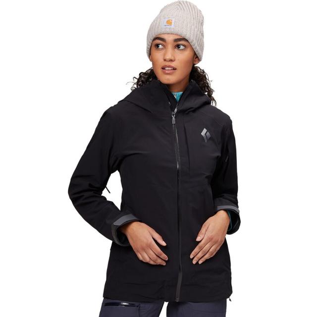 (取寄) ブラックダイヤモンド レディース リーコン ストレッチ スキー シェル ジャケット - ウィメンズ  women Recon Stretch Ski Shell Jacket - Women's Black