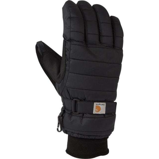 (取寄) レディース Wp インサレーテッド キルテッド ニット カフ グローブ - ウィメンズ Carhartt Gloves women WP Insulated Quilted Knit Cuff Glove - Women's Black