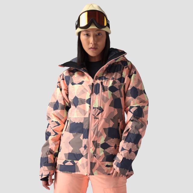 (取寄) バックカントリー レディース インサレーテッド ジャケット - ウィメンズ Backcountry women Crestcruiser Insulated Jacket - Women's Peach Sky Geo Collage Print