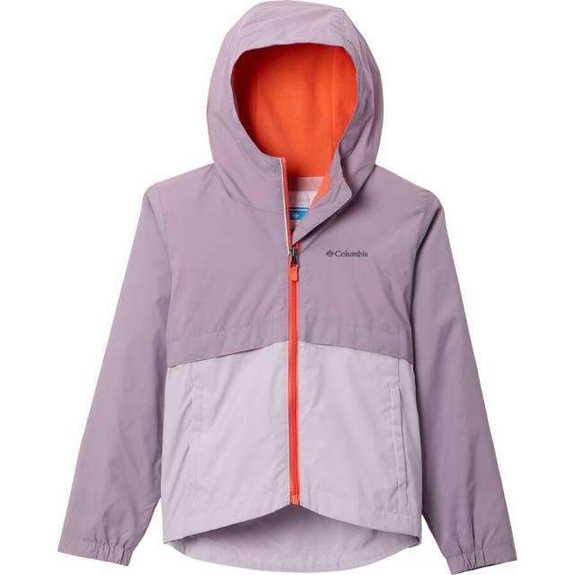 (取寄) コロンビア ガールズ レイン-ジラ リ ジャケット - ガールズ Columbia girls Rain-Zilla II Jacket - Girls' Shale Purple/Lavender Pearl