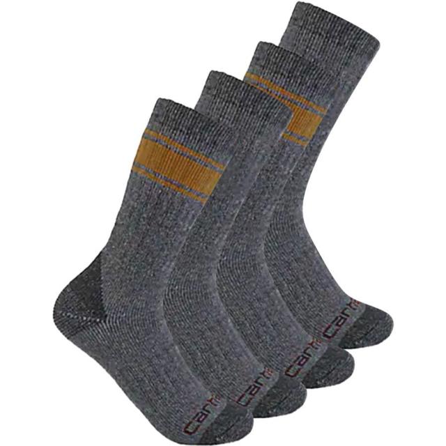 (取寄) メンズ クルー ソックス - 4-パック - メンズ Carhartt Gloves men Crew Sock - 4-Pack - Men's Assorted 2