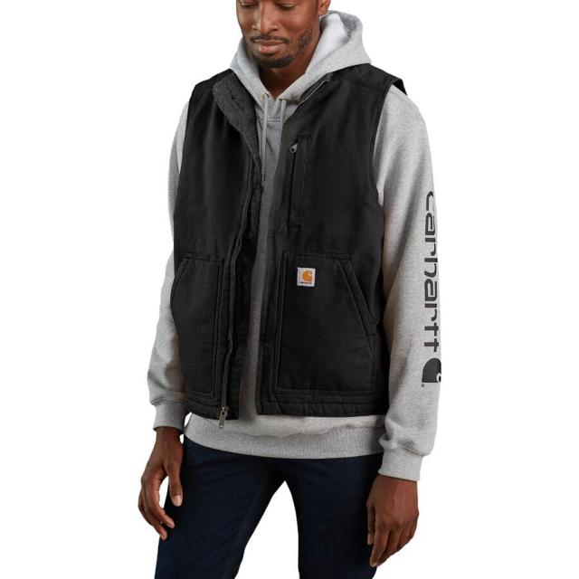 (取寄) カーハート メンズ シャルパラインド モック-ネック ベスト - メンズ Carhartt men Sherpa-Lined Mock-Neck Vest - Men's Black