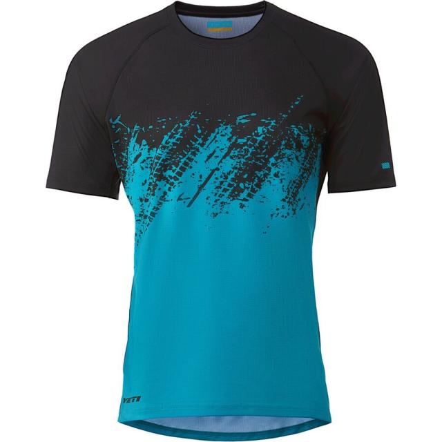 (取寄) イエティサイクルズ メンズ ロングホーン ショートスリーブ ジャージ - メンズ Yeti Cycles men Longhorn Short-Sleeve Jersey - Men's Turq Fade