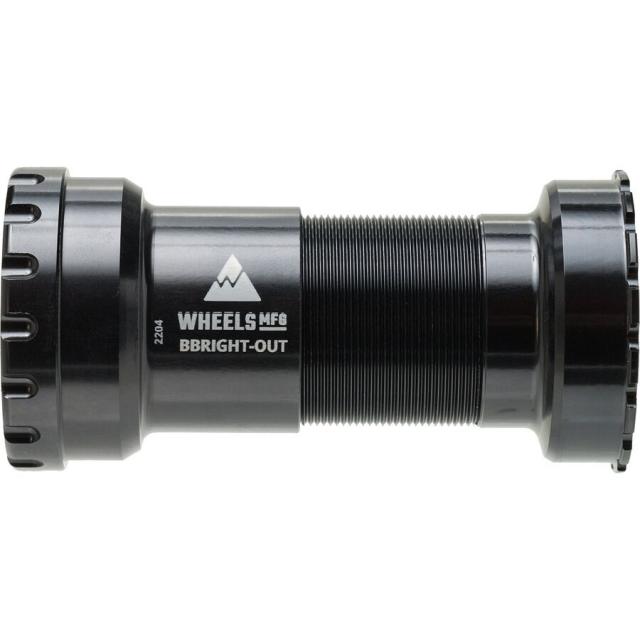 (取寄) ホイールMfg Bブライト スレッド トゥギャザー ボトム ブラケット - アンギュラー コンタクト Wheels Mfg BBRight Thread Together Bottom Bracket - Angular Contact Black