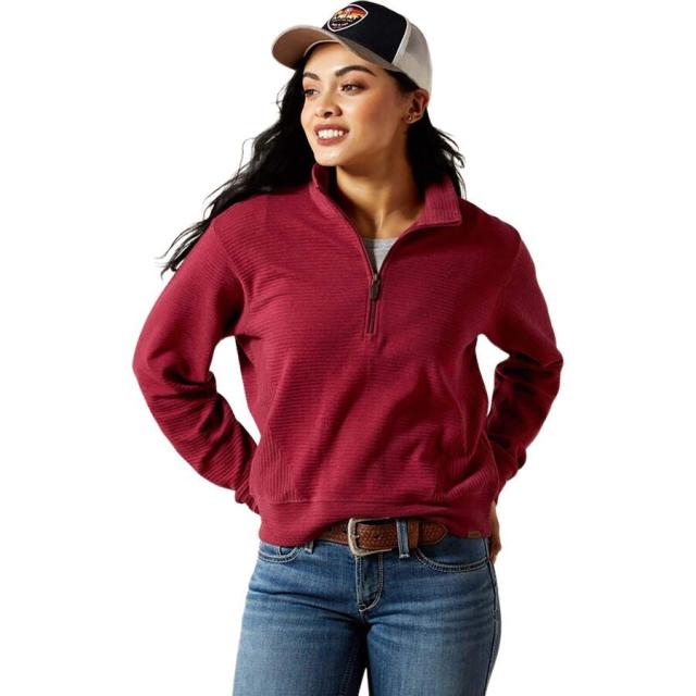 (取寄) アリアット レディース ハイ ヌーン 1/2-ジップ プルオーバー - ウィメンズ Ariat women High Noon 1/2-Zip Pullover - Women's Beaujolais