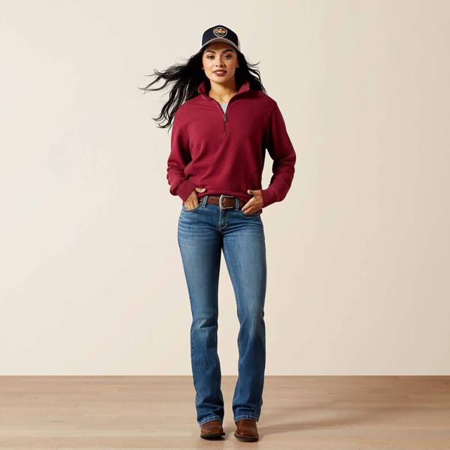 (取寄) アリアット レディース ハイ ヌーン 1/2-ジップ プルオーバー - ウィメンズ Ariat women High Noon 1/2-Zip Pullover - Women's Beaujolais