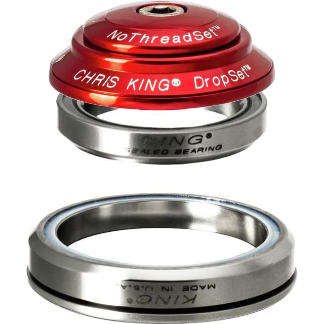 (取寄) クリスキング ドロップセット 3 ヘッドセット Chris King DropSet 3 Headset Red